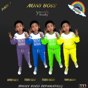 Second Life Marketplace - ((RBS)) MINI BOSS Pack 1 [YOUTH]
